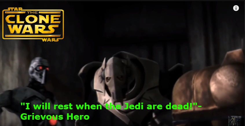 I will rest when the Jedi are dead! | General Grievous Wiki | Fandom