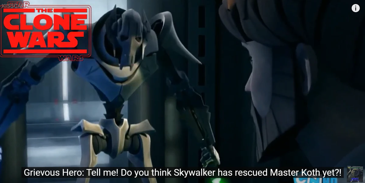 Tell me! Do you think Skywalker has rescued Master Koth yet?! | General ...