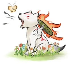 Okamiden Chibiterasu Coloring Pages
