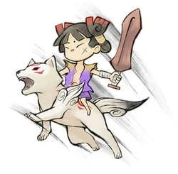 Okamiden Chibiterasu Coloring Pages