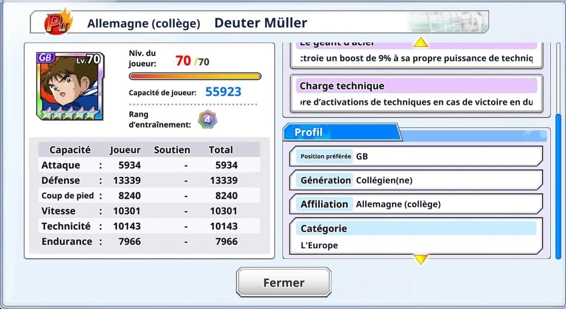Deuter Muller (Collège) | Wiki Captain Tsubasa Zero Fr | Fandom