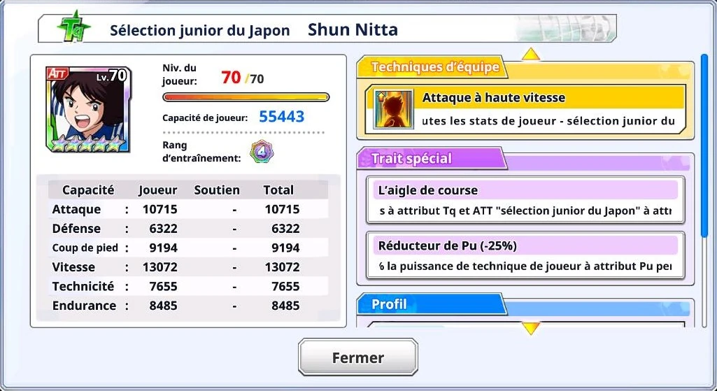 Shun Nitta (Sélection junior) | Wiki Captain Tsubasa Zero Fr | Fandom