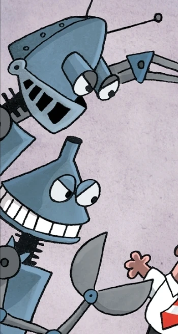 Dr. Diaper's Robots | Captain Underpants Villains Wiki | Fandom