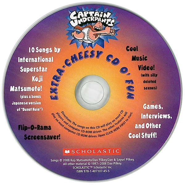 Extra-Cheesy CD o' Fun | Captain Underpants Wiki | Fandom
