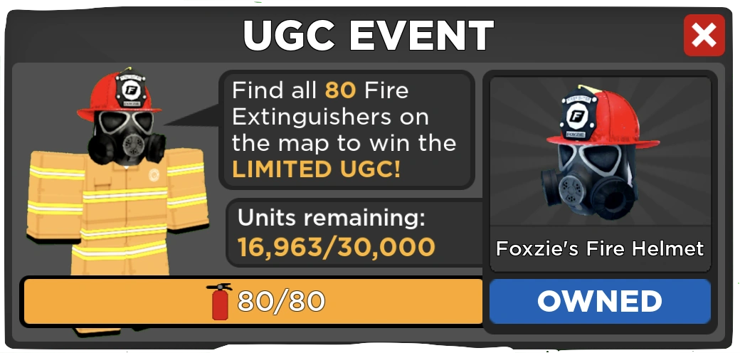 Foxzie's Firefighter UGC Event | Car Dealership Tycoon Wiki | Fandom