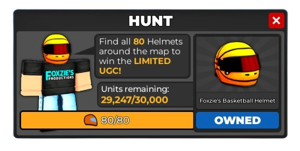 Foxzie's Basketball Helmet UGC Event | Car Dealership Tycoon Wiki | Fandom