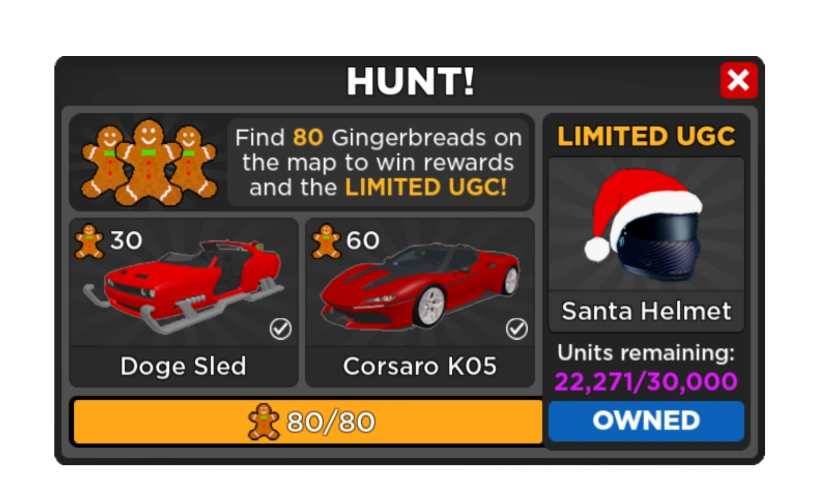 Foxzie's Santa Helmet UGC Event | Car Dealership Tycoon Wiki | Fandom