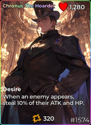 Chronus, The Hoarder | Card RNG Wiki | Fandom
