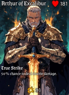 Arthur of Excalibur | Card RNG Wiki | Fandom