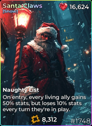 Santa Claws | Card RNG Wiki | Fandom
