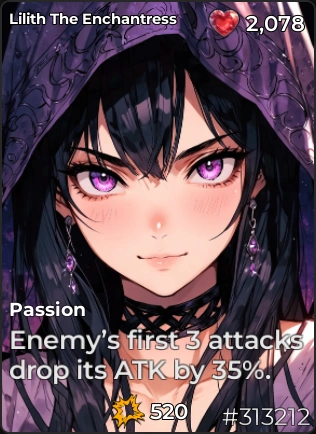 Lilith, The Enchantress | Card RNG Wiki | Fandom