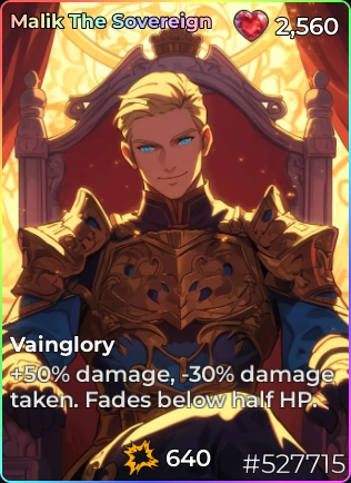 Malik, The Sovereign | Card RNG Wiki | Fandom