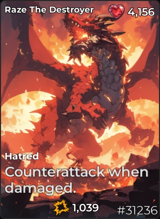 Raze, The Destroyer | Card RNG Wiki | Fandom