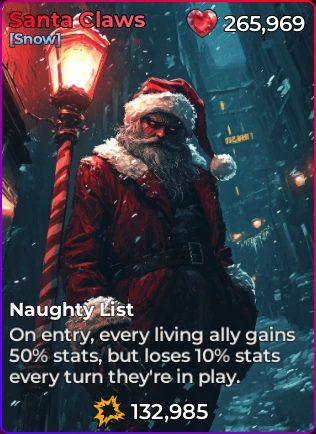Santa Claws | Card RNG Wiki | Fandom