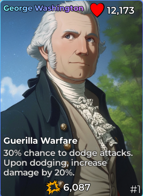 George Washington | Card RNG Wiki | Fandom