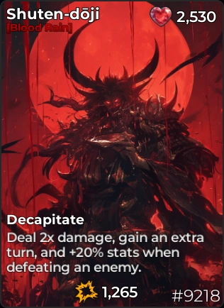 Shuten-dōji | Card RNG Wiki | Fandom