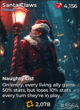 Santa Claws | Card RNG Wiki | Fandom