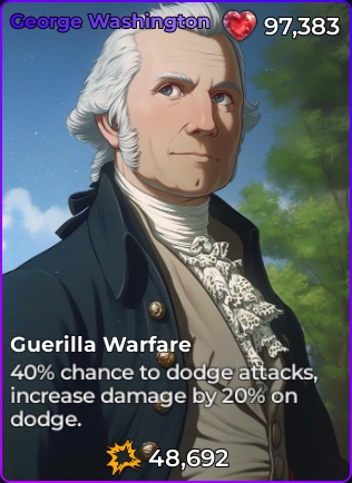 George Washington | Card RNG Wiki | Fandom