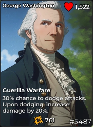 George Washington | Card RNG Wiki | Fandom