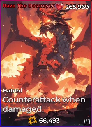 Raze, The Destroyer | Card RNG Wiki | Fandom