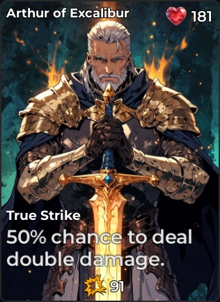 Arthur of Excalibur | Card RNG Wiki | Fandom