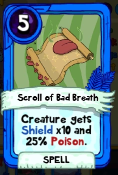 Scroll of Bad Breath | Card wars Kingdoms guide Wikia | Fandom