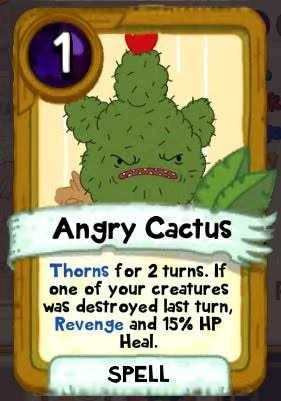 Angry Cactus | Card wars Kingdoms guide Wikia | Fandom