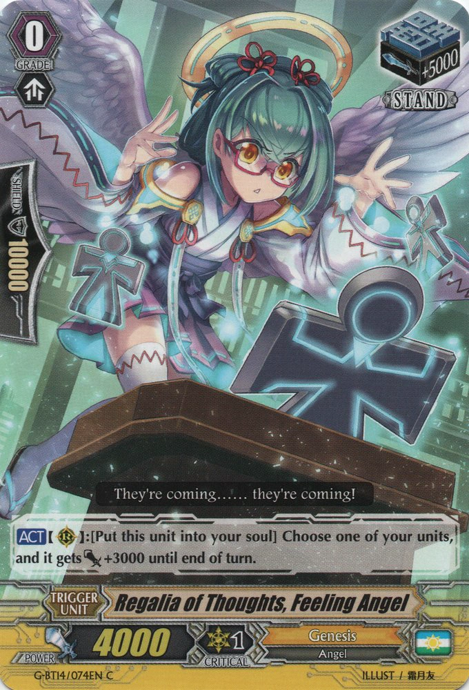 Regalia of Thoughts, Feeling Angel | Cardfight!! Vanguard Wiki | Fandom
