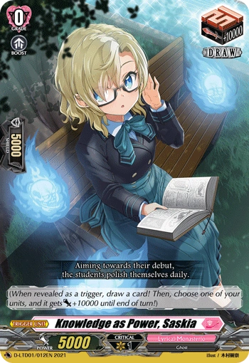 Card Gallery:Knowledge as Power, Saskia | Cardfight!! Vanguard Wiki ...
