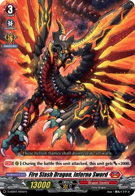 Fire Slash Dragon, Inferno Sword | Cardfight!! Vanguard Wiki | Fandom