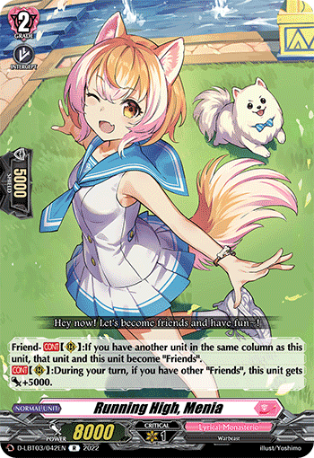 Running High, Menia | Cardfight!! Vanguard Wiki | Fandom