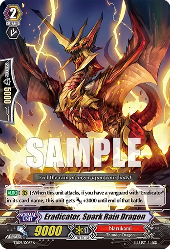 Card Gallery:Eradicator, Spark Rain Dragon | Cardfight!! Vanguard Wiki | Fandom