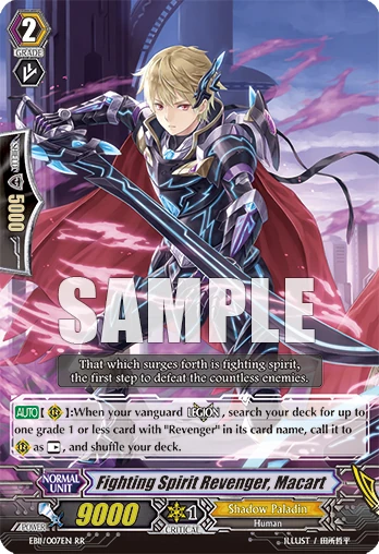 Card Gallery:Fighting Spirit Revenger, Macart | Cardfight!! Vanguard Wiki | Fandom