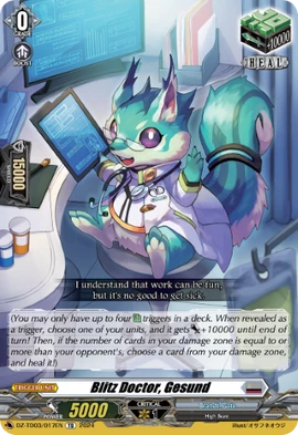 Blitz Doctor, Gesund | Cardfight!! Vanguard Wiki | Fandom