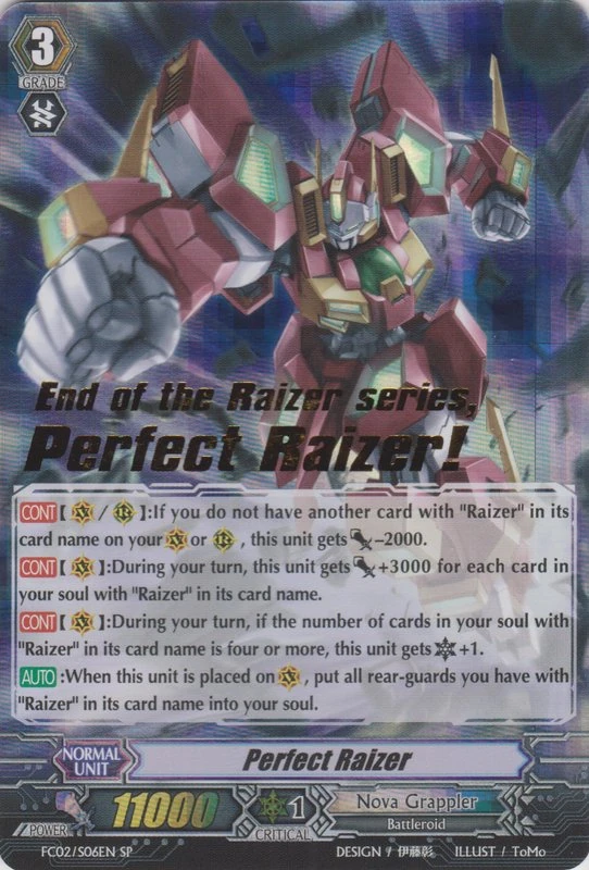 Perfect Raizer | Cardfight!! Vanguard Wiki | Fandom