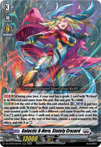 Galactic B-Hero, Stately Crozard | Cardfight!! Vanguard Wiki | Fandom