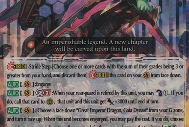 Cardfight Vanguard Transcore Dragon Blue Flight Dragon, Trans Core