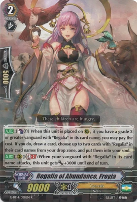 Regalia of Abundance, Freyja | Cardfight!! Vanguard Wiki | Fandom