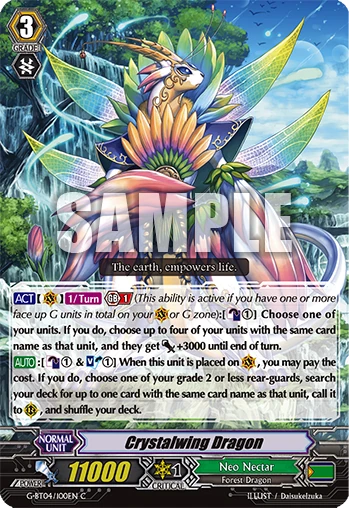 Card Gallery:Crystalwing Dragon | Cardfight!! Vanguard Wiki | Fandom