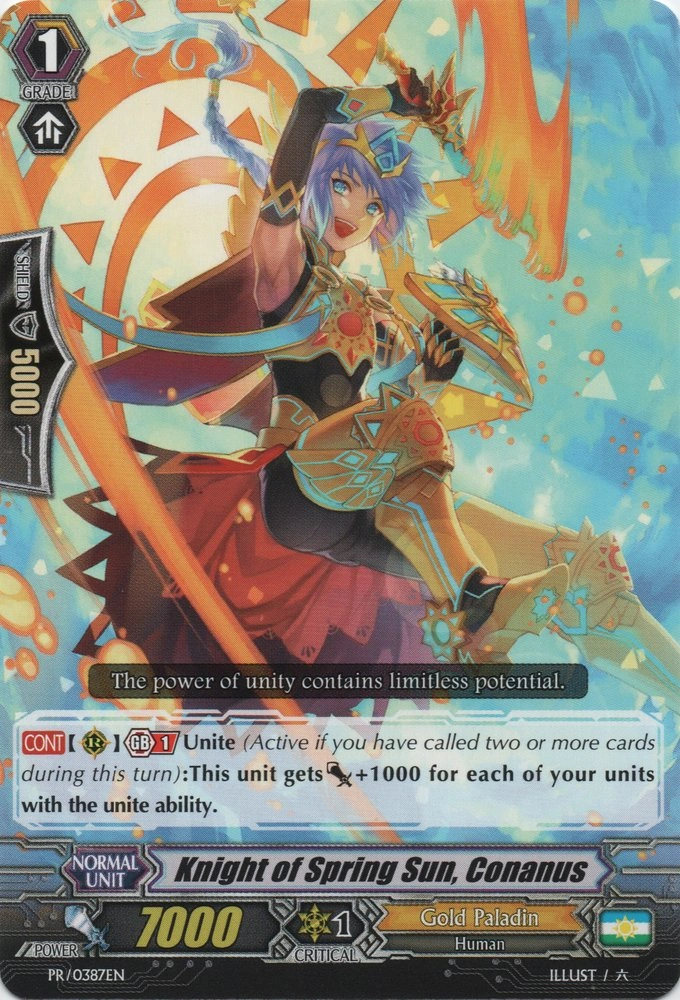 Knight of Spring Sun, Conanus | Cardfight!! Vanguard Wiki | Fandom