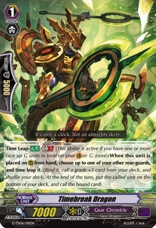 Card Gallery:Timebreak Dragon | Cardfight!! Vanguard Wiki | Fandom