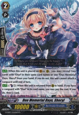 Duo Memorial Days, Sheryl | Cardfight!! Vanguard Wiki | Fandom