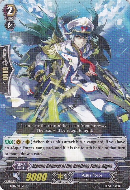 Marine General of the Restless Tides, Algos | Cardfight!! Vanguard Wiki | Fandom
