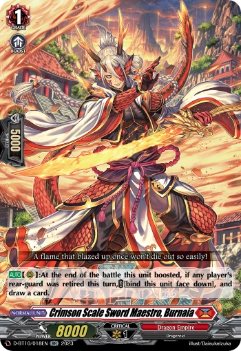 Crimson Scale Sword Maestro, Burnaia | Cardfight!! Vanguard Wiki | Fandom