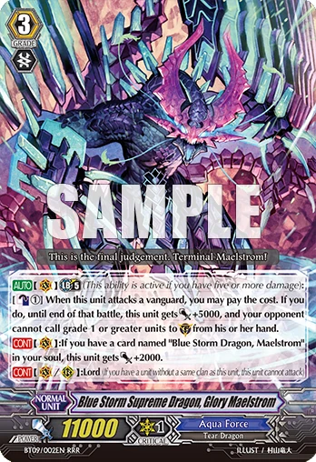 Card Gallery:Blue Storm Supreme Dragon, Glory Maelstrom | Cardfight ...