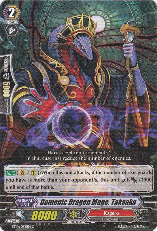 Demonic Dragon Mage, Taksaka | Cardfight!! Vanguard Wiki | Fandom