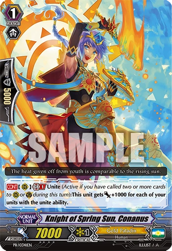 Card Gallery:Knight of Spring Sun, Conanus | Cardfight!! Vanguard Wiki ...