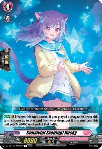 Convivial Evening! Rasky | Cardfight!! Vanguard Wiki | Fandom