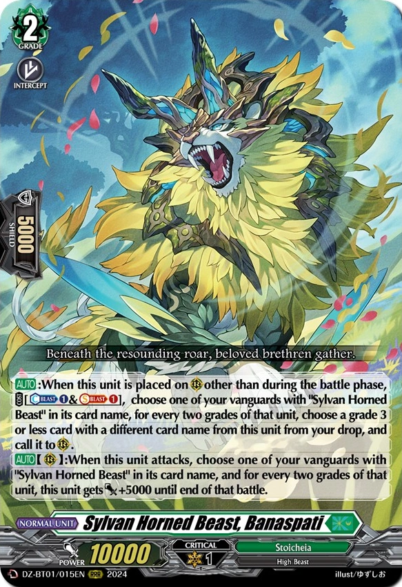 Sylvan Horned Beast, Banaspati | Cardfight!! Vanguard Wiki | Fandom