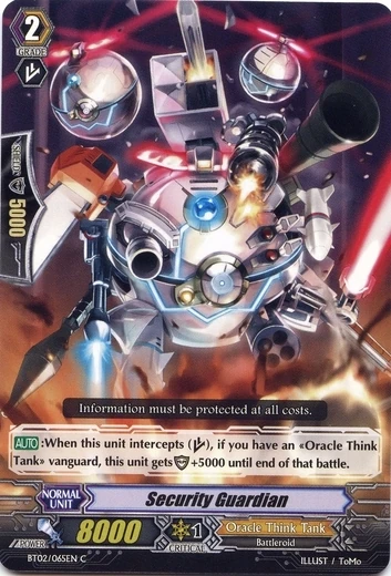 Card Gallery:Security Guardian | Cardfight!! Vanguard Wiki | Fandom